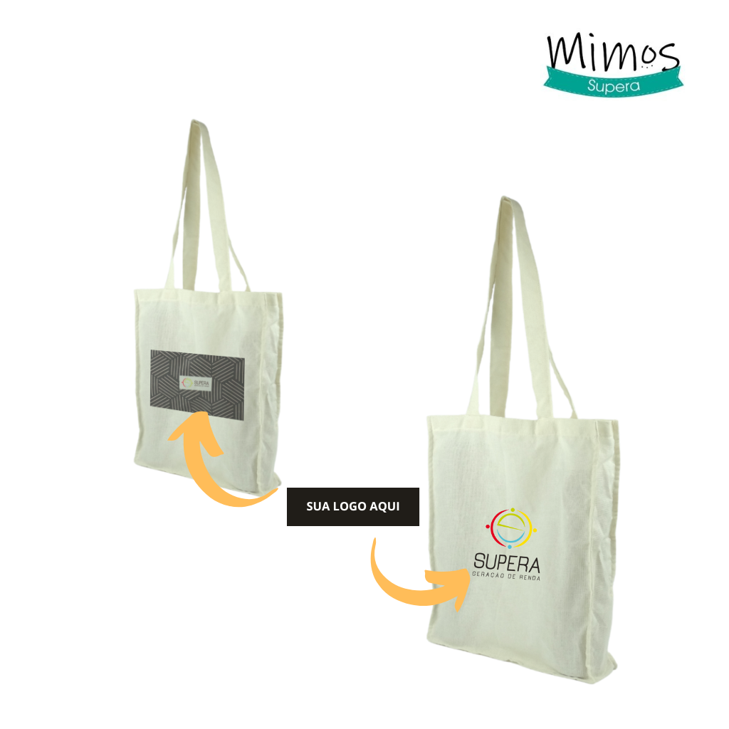 Ecobag Crude Brinde Algodão Cru - Programa Supera