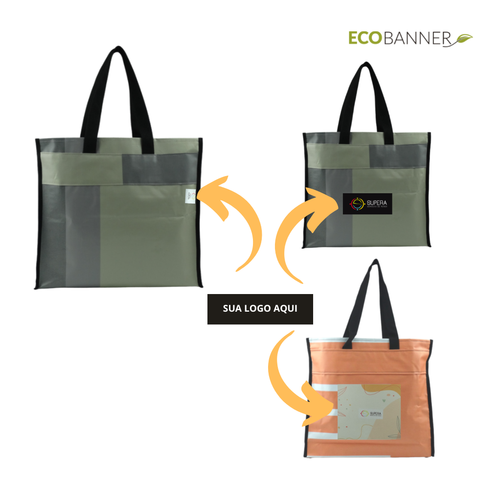 Ecobag Side Horizontal Brinde Banner - Programa Supera