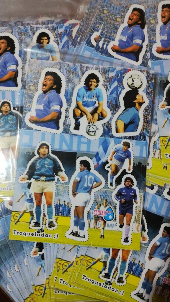 Stickers Autoadhesivos Maradona Napoli - Deco Bazar