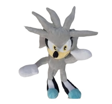 Peluche Sonic Gris 27cm1 - Comprar en Deco Bazar