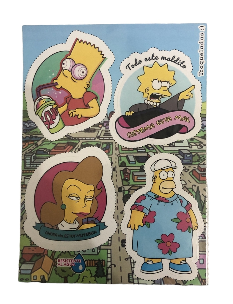 Stickers Autoadhesivos Simpsons - Comprar en Deco Bazar