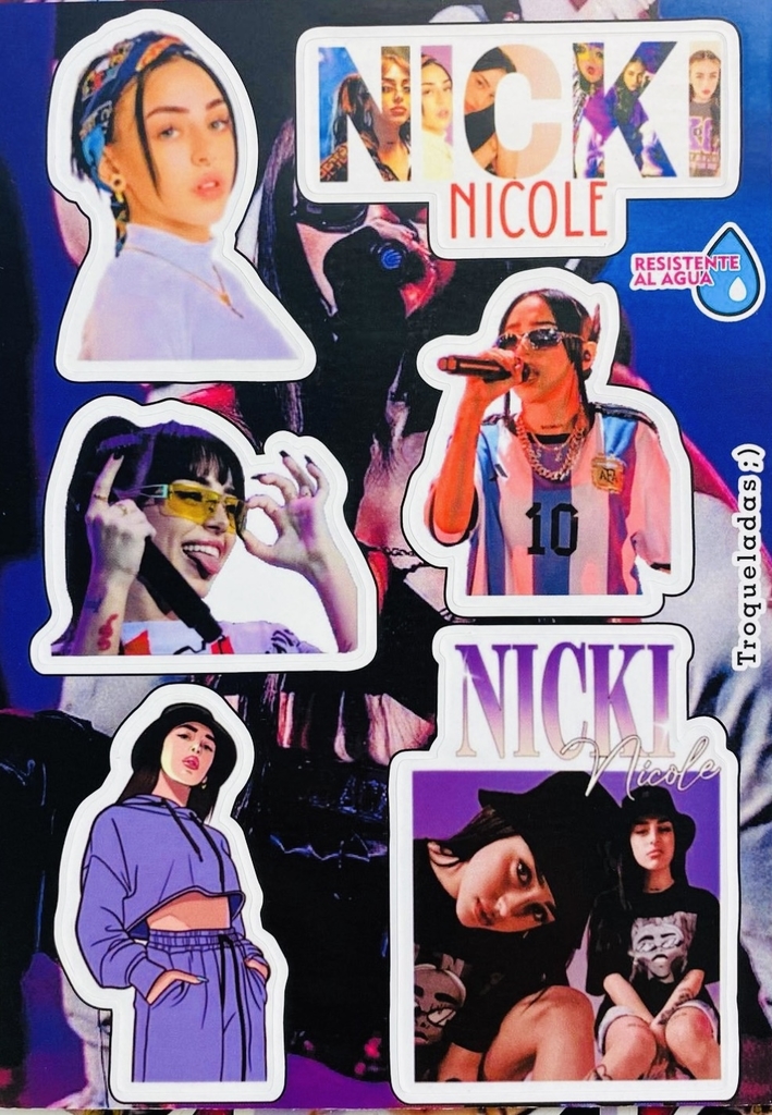 Stickers Autoadhesivos Nicki Nicole - Deco Bazar