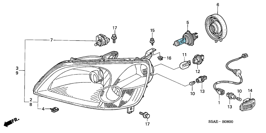 1 Lâmpada H4 12v 60/55w Onix Celta Spin Prisma Cobalt Corsa
