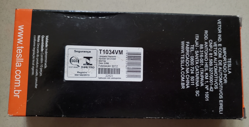 Lâmpada Vermelho 2 Polos 21w/5w Nissan March Versa Hyundai HB20