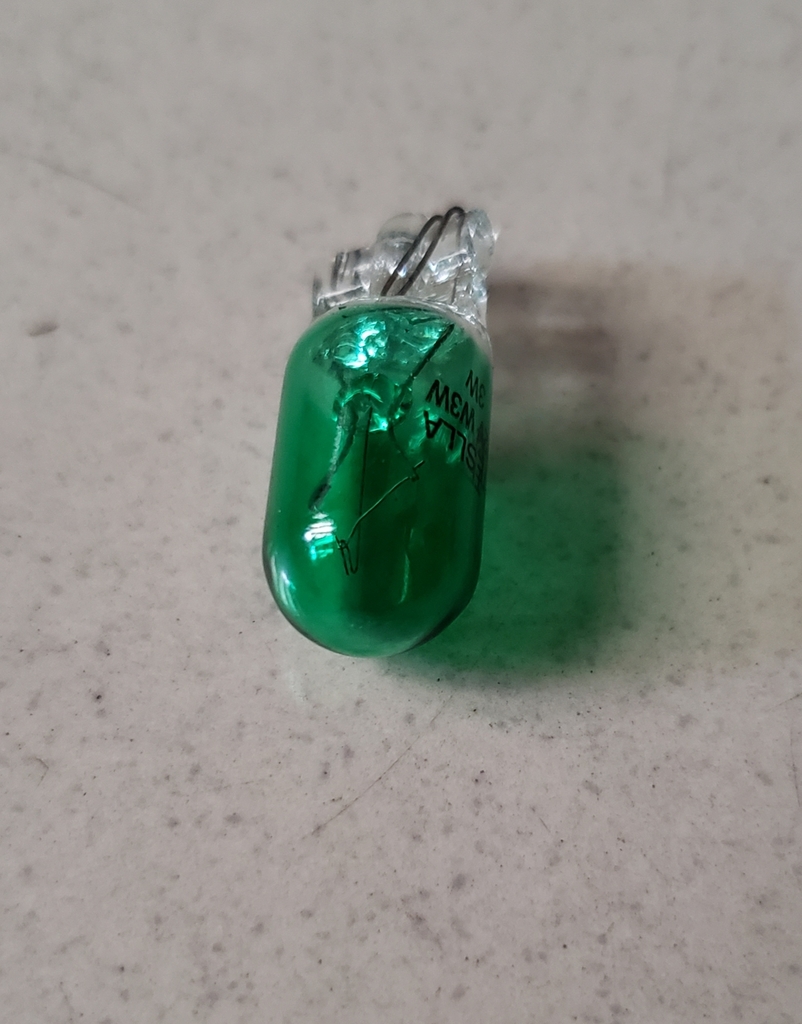 02 Lâmpadas Pingo Verde 12v 3w T10 Fit City Palio Siena Strada Kwid