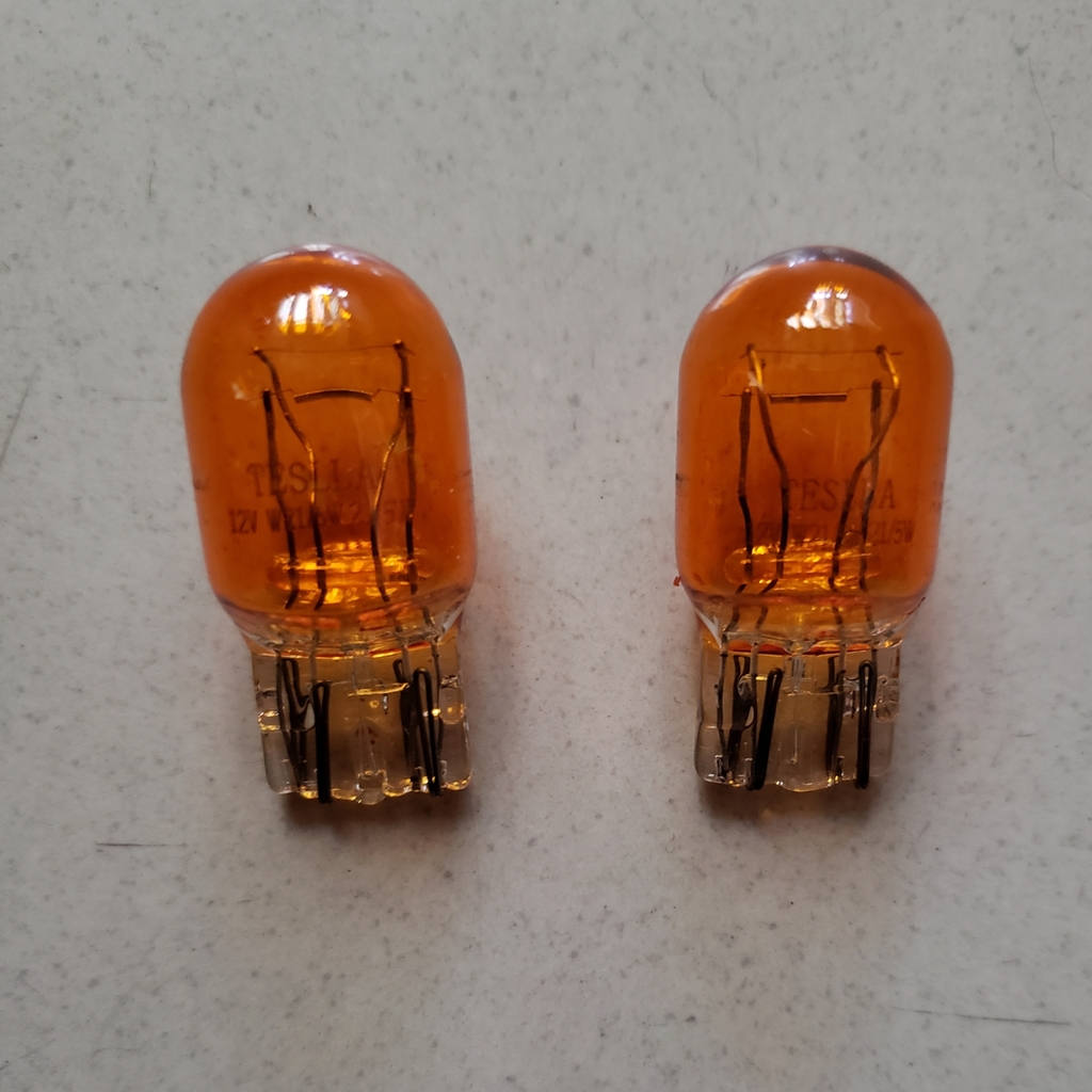 Par Lâmpadas Pingão Laranja 2 Polos T20 21w/5w Honda Fit Civic City Crv ...