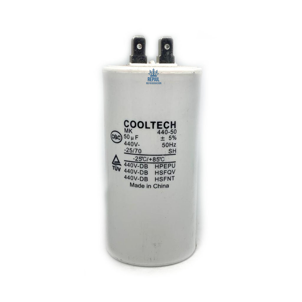 capacitor 50uF - Comprar en REPJUL REFRIGERACION