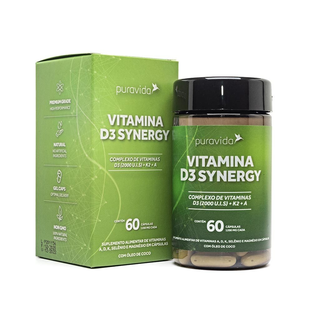 VITAMINA D3 SYNERGY 60 CÁPSULAS