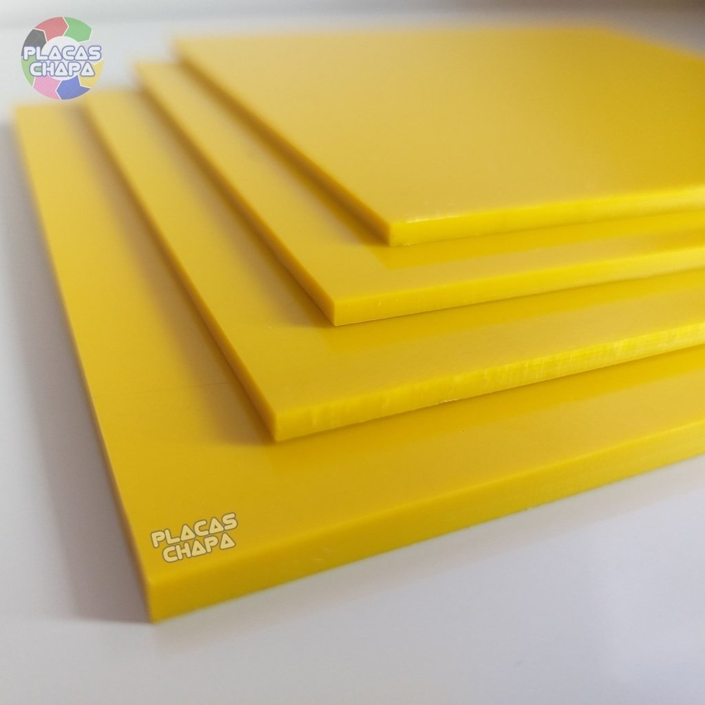 Placa PS Poliestireno Colorida 3mm X 100cm X 50cm