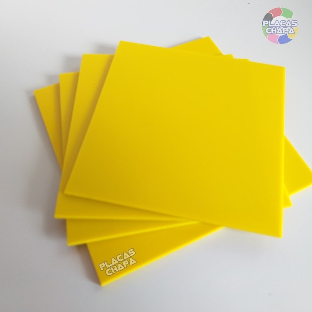 Placa PS Poliestireno Colorida 1mm X 21cm X 30cm A4