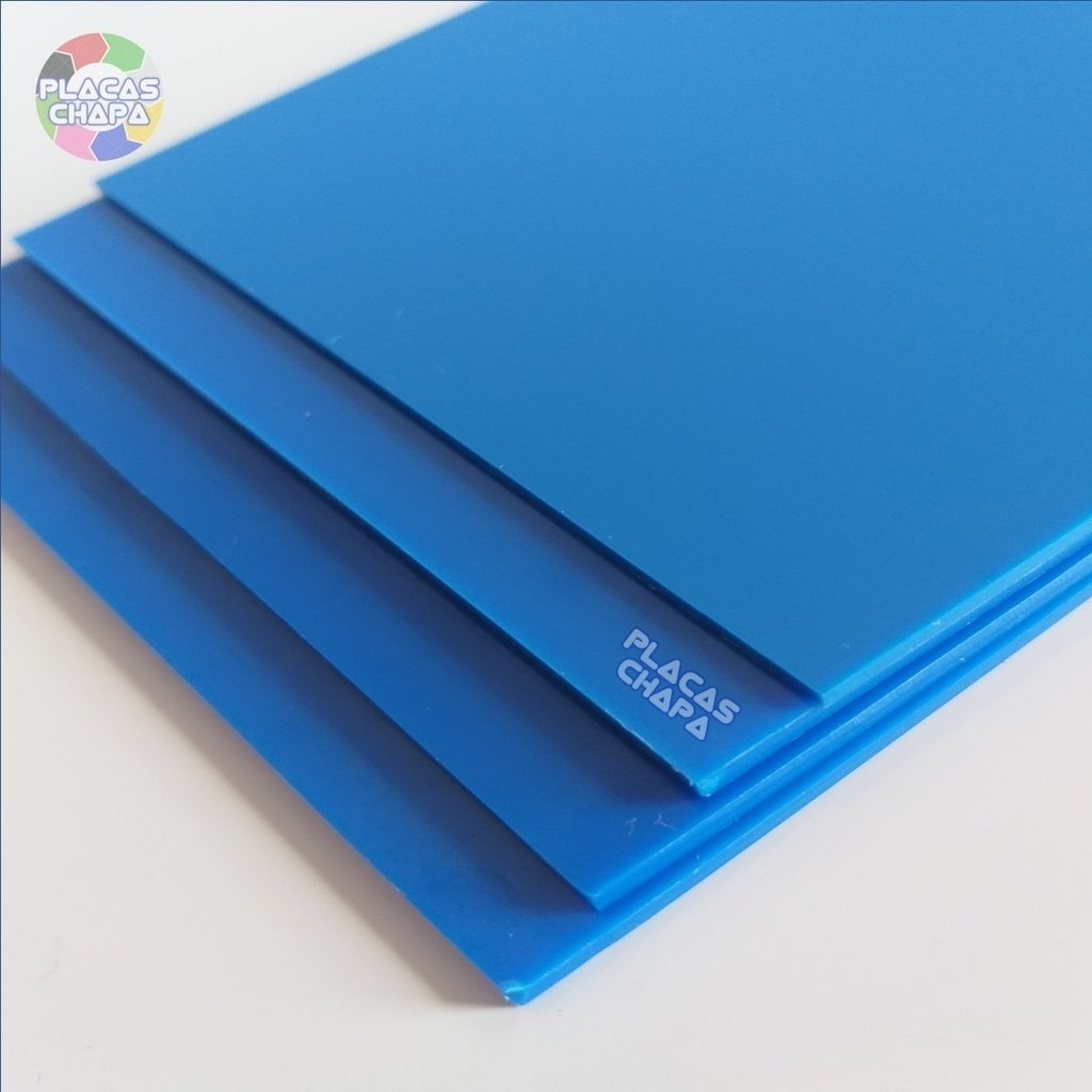 Placa PS Poliestireno Colorida 3mm X 100cm X 100cm