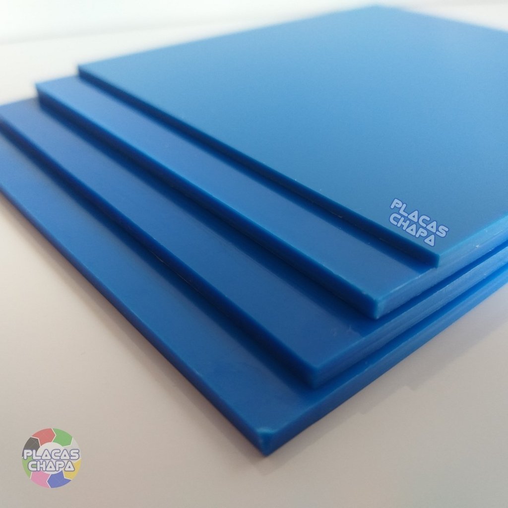 Placa PS Poliestireno Colorida 3mm X 100cm X 50cm