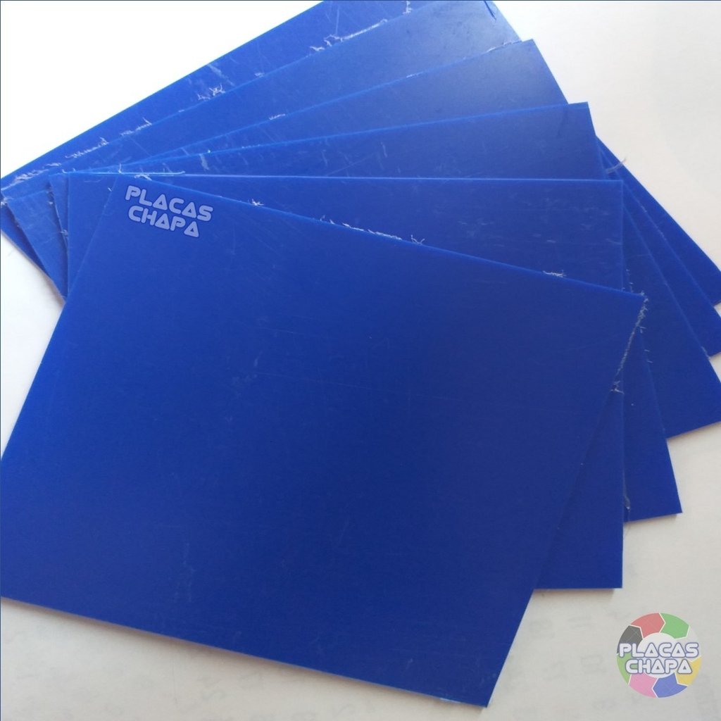 Placa PS Poliestireno Colorida 1mm X 21cm X 30cm A4