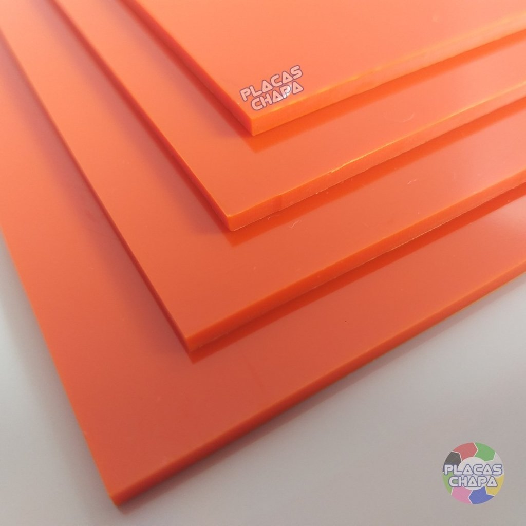 Placa PS Poliestireno Colorida 2mm X 100cm X 50cm