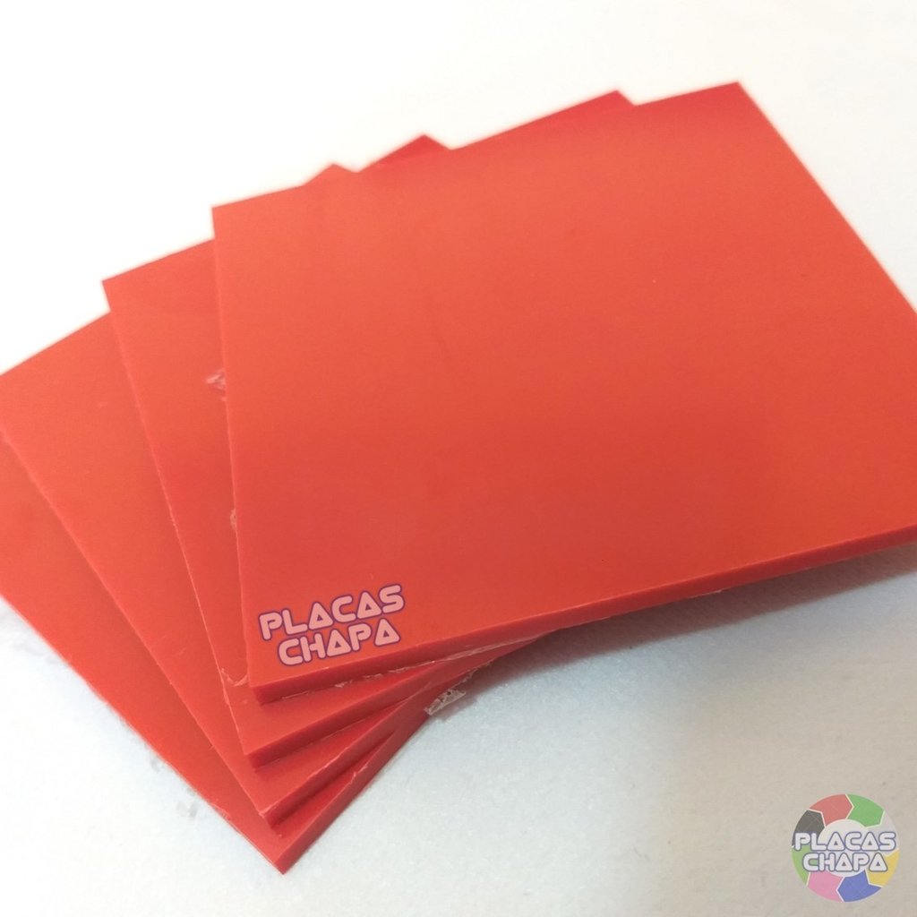 Placa PS Poliestireno Colorida 1mm X 21cm X 30cm A4