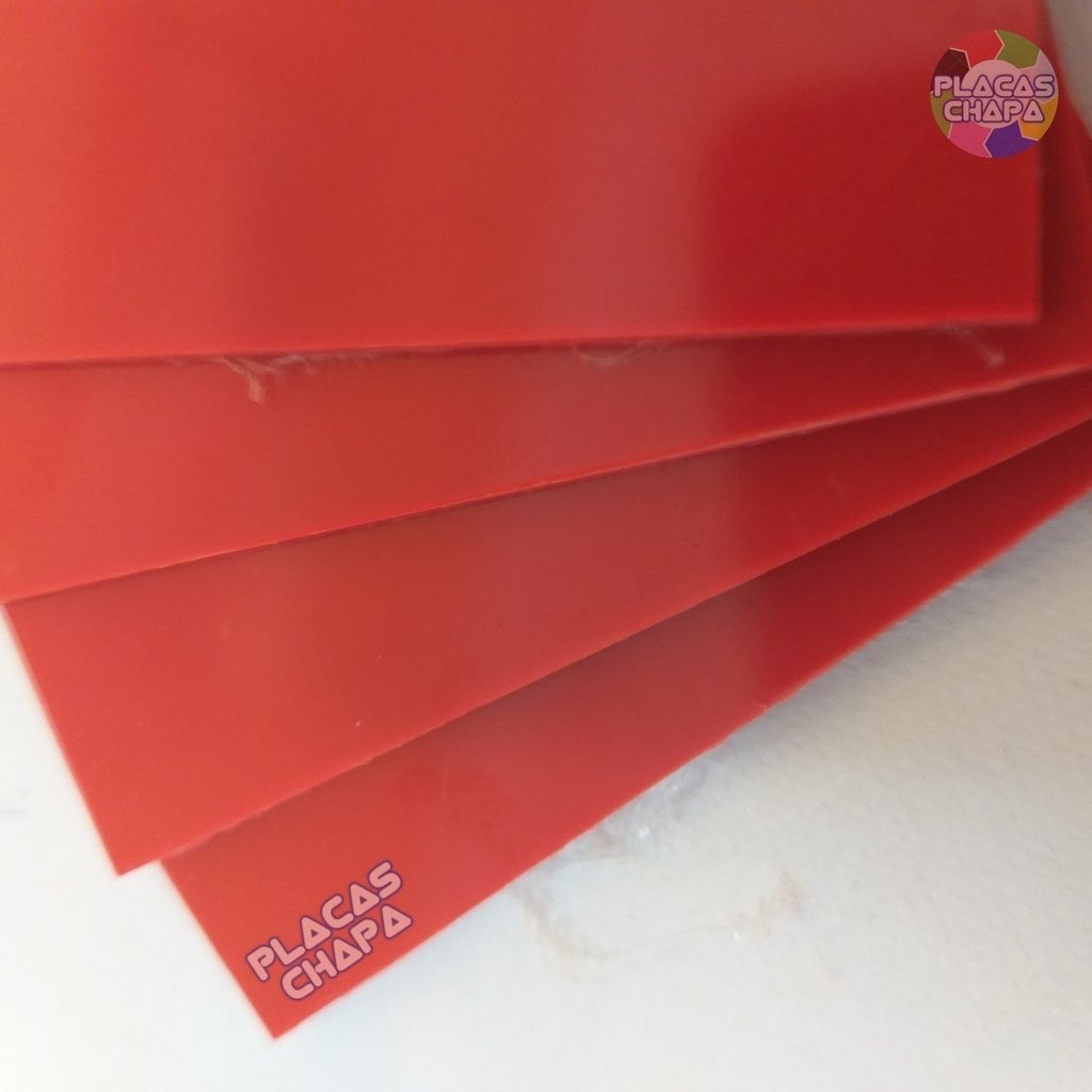 Placa PS Poliestireno Colorida 3mm X 100cm X 100cm