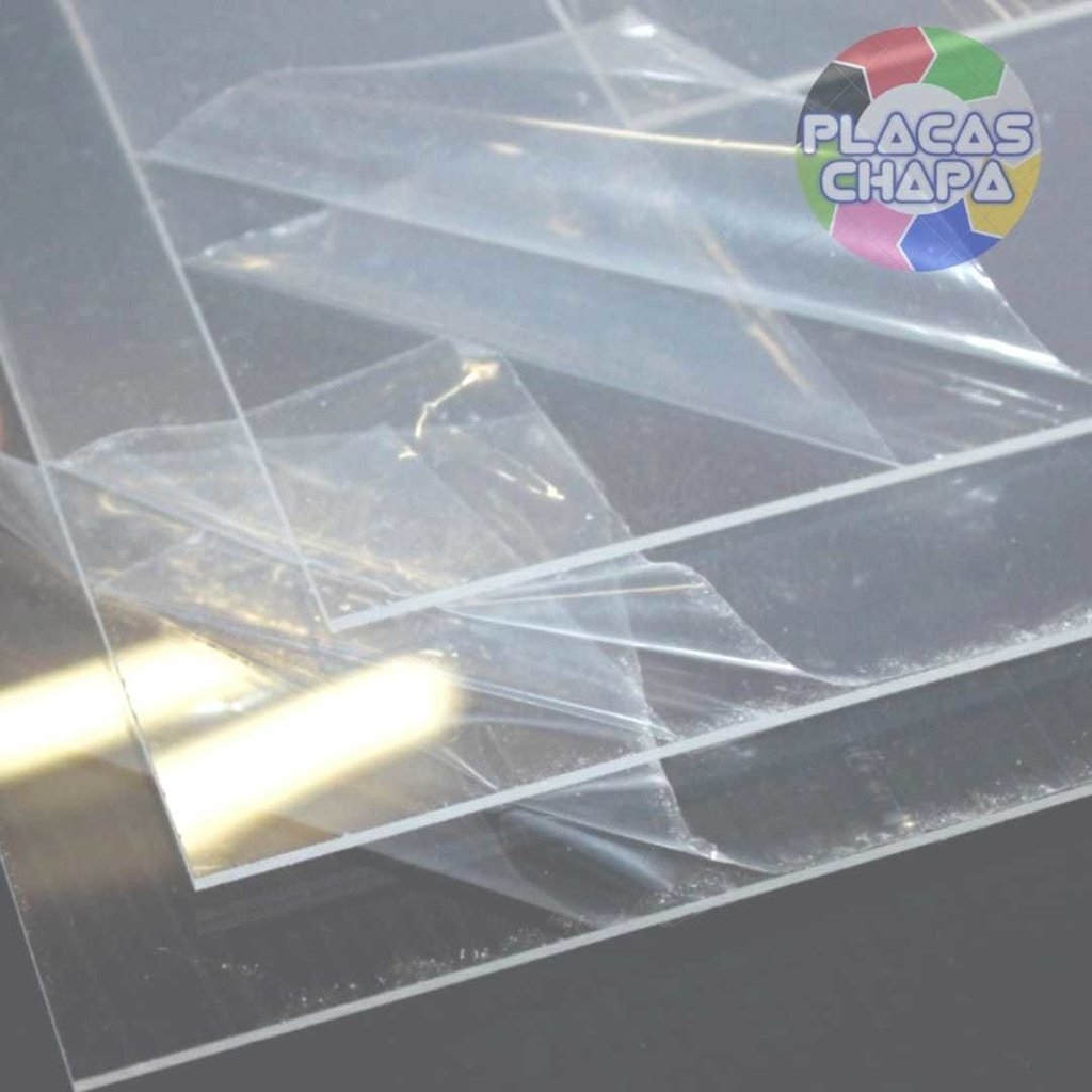 Placa PS Cristal Poliestireno 3mm X 100cm X 65cm (a unidade)