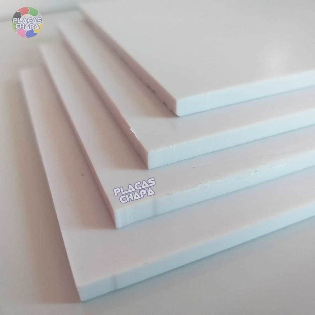 Placa PS Poliestireno Colorida 3mm X 50cm X 50cm