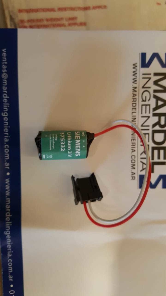 BATERIA SIEMENS 575332 PARA PLC - Mardel Ingeniería
