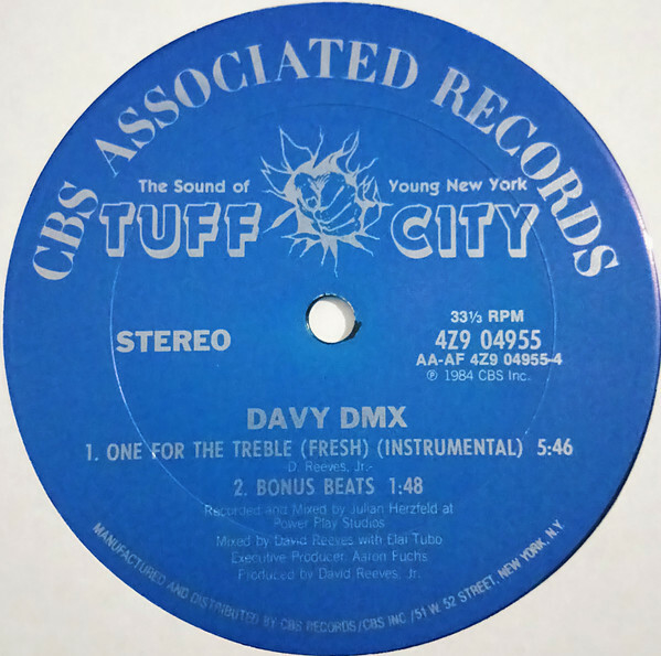 Davy DMX - One For The Treble (Fresh) 1984 Electro Break
