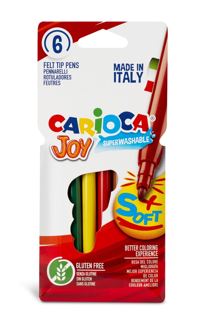 Marcadores Carioca Joy X6 Colores - Made In Italy