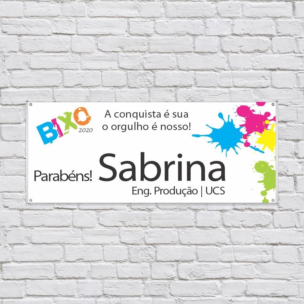 Faixa para Bixo Personalizada Modelo 02