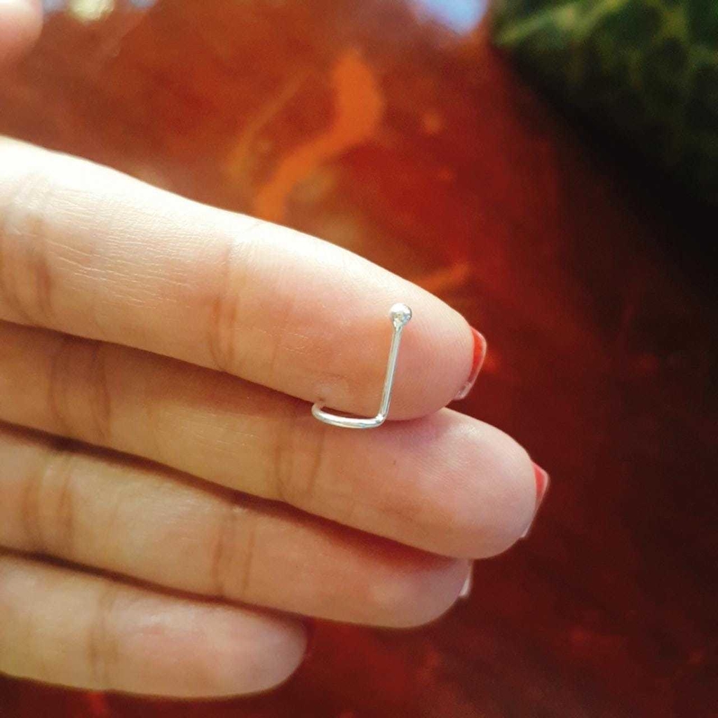 Piercing bolinha de prata