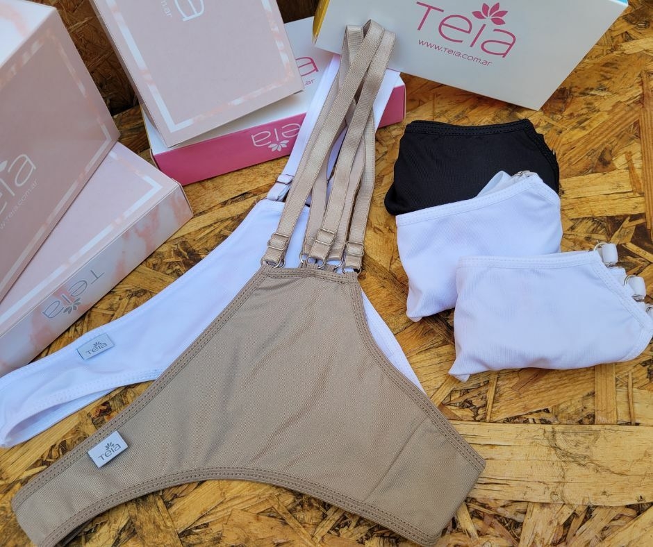 COLALESS TRIPLE TIRA LATERAL REGULABLES DE MICROFIBRA LISA LINEA: ALEIA ...