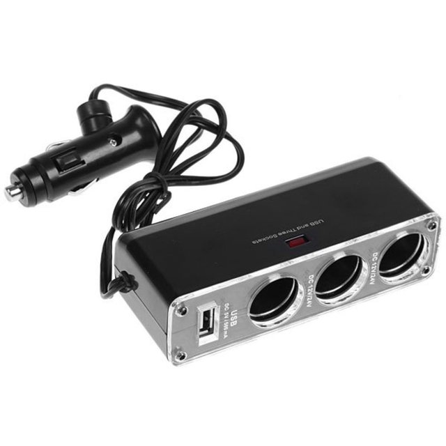 Tomada USB 12v P/ Carro 3x1 - Comprar em Mikroshop