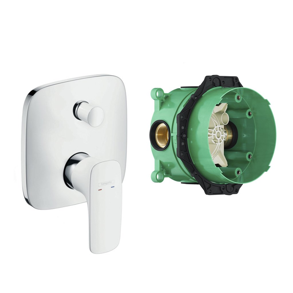 HANSGROHE Pura Vida 15445400 + 01800180 Monomando de bañera empotrado