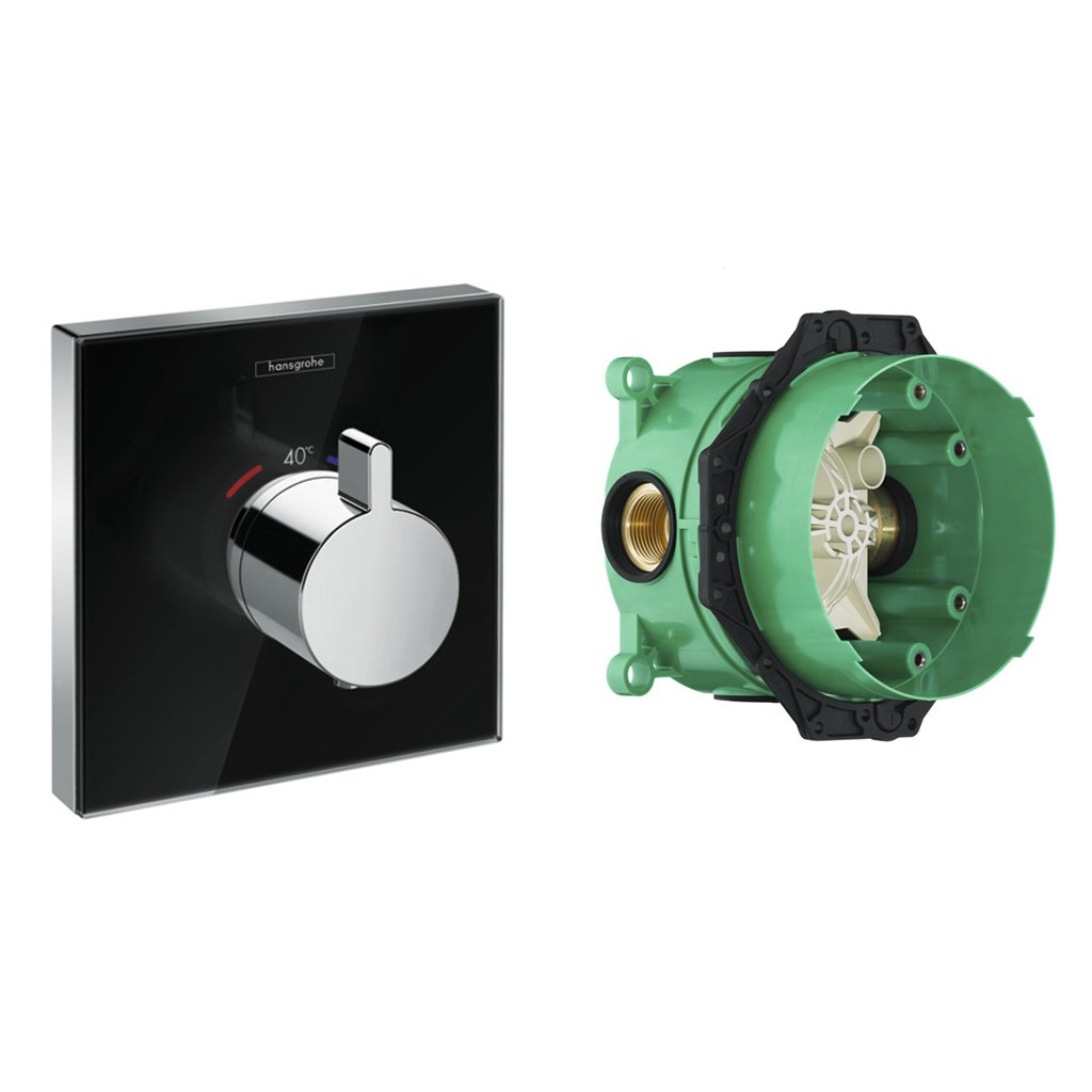 HANSGROHE ShowerSelect 15734600 + 01800180 Termostato empotrado de gran ...