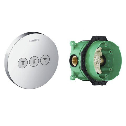 HANSGROHE Crometta E 27298000 Showerpipe 240 1 jet con pico y termostato