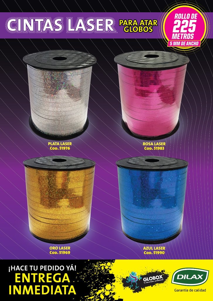 HILO LASER DORADO 225MTS - La Papelera de AlCoi SRL