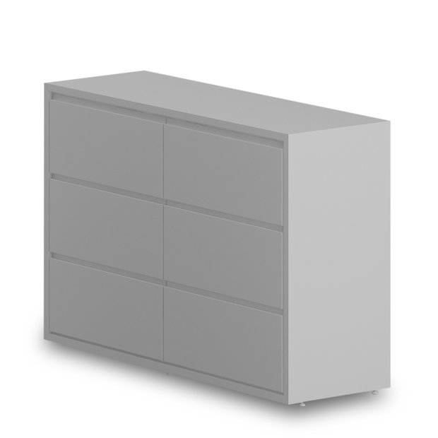 Comoda 6 gavetas Wood Divicar - Ateliê Luma Baby