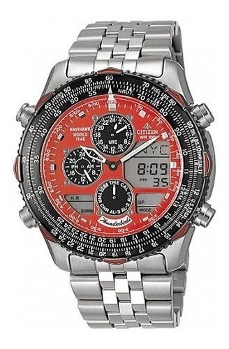 Reloj Citizen de hombre de malla de acero con fondo rojo Promaster ...