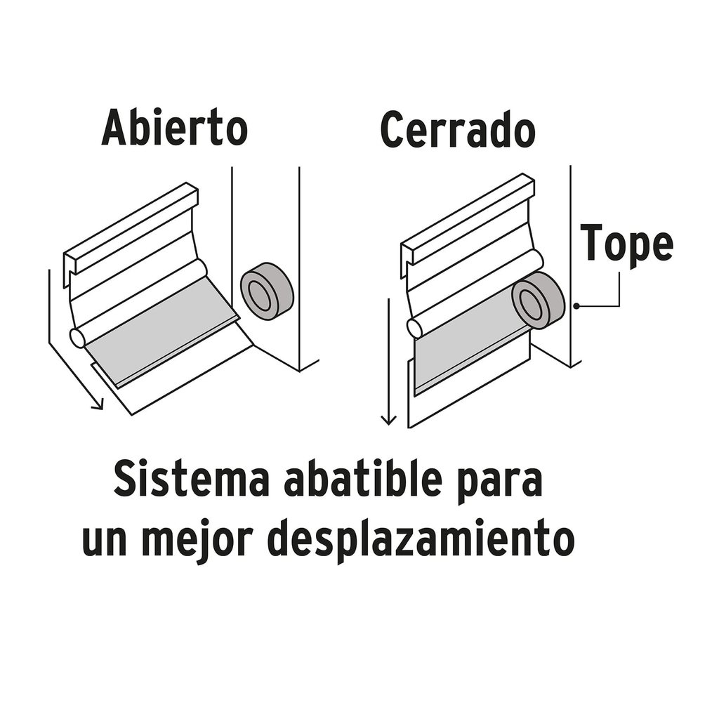 Guardapolvo automático 90 cm negro