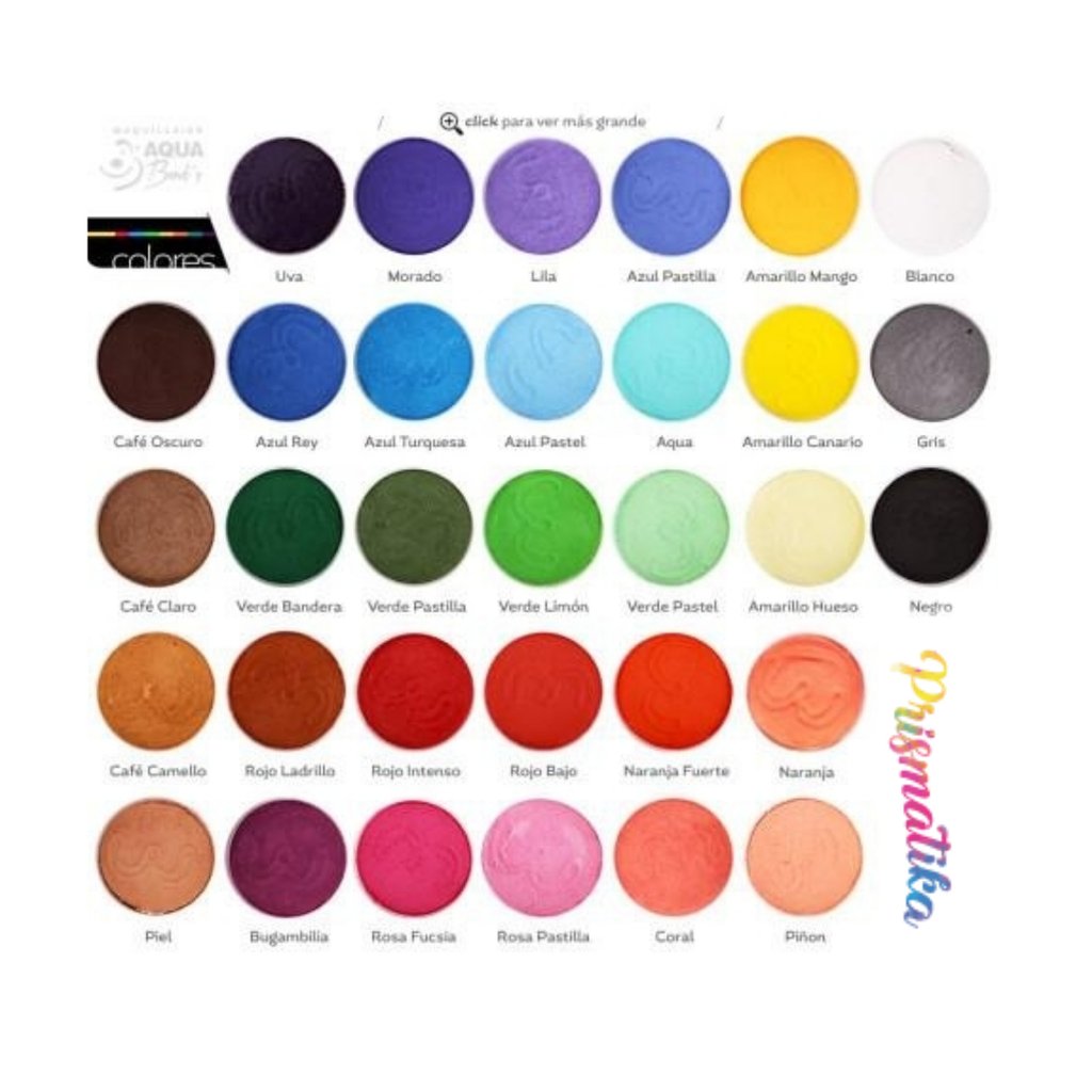 Colores Mate Individuales 35 GR - Aqua Bonds Maquillaje Acuarelable