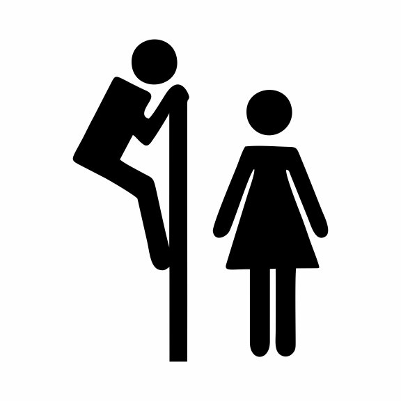 Hombre Espiando En El Baño Comprar En Guol Vinilos