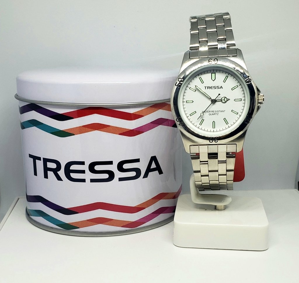Venta > reloj tressa water resistant quartz > en stock