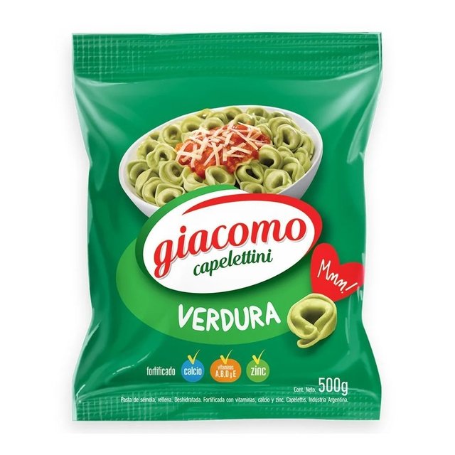 Capeletinis Giacomo x 500 grs Verdura