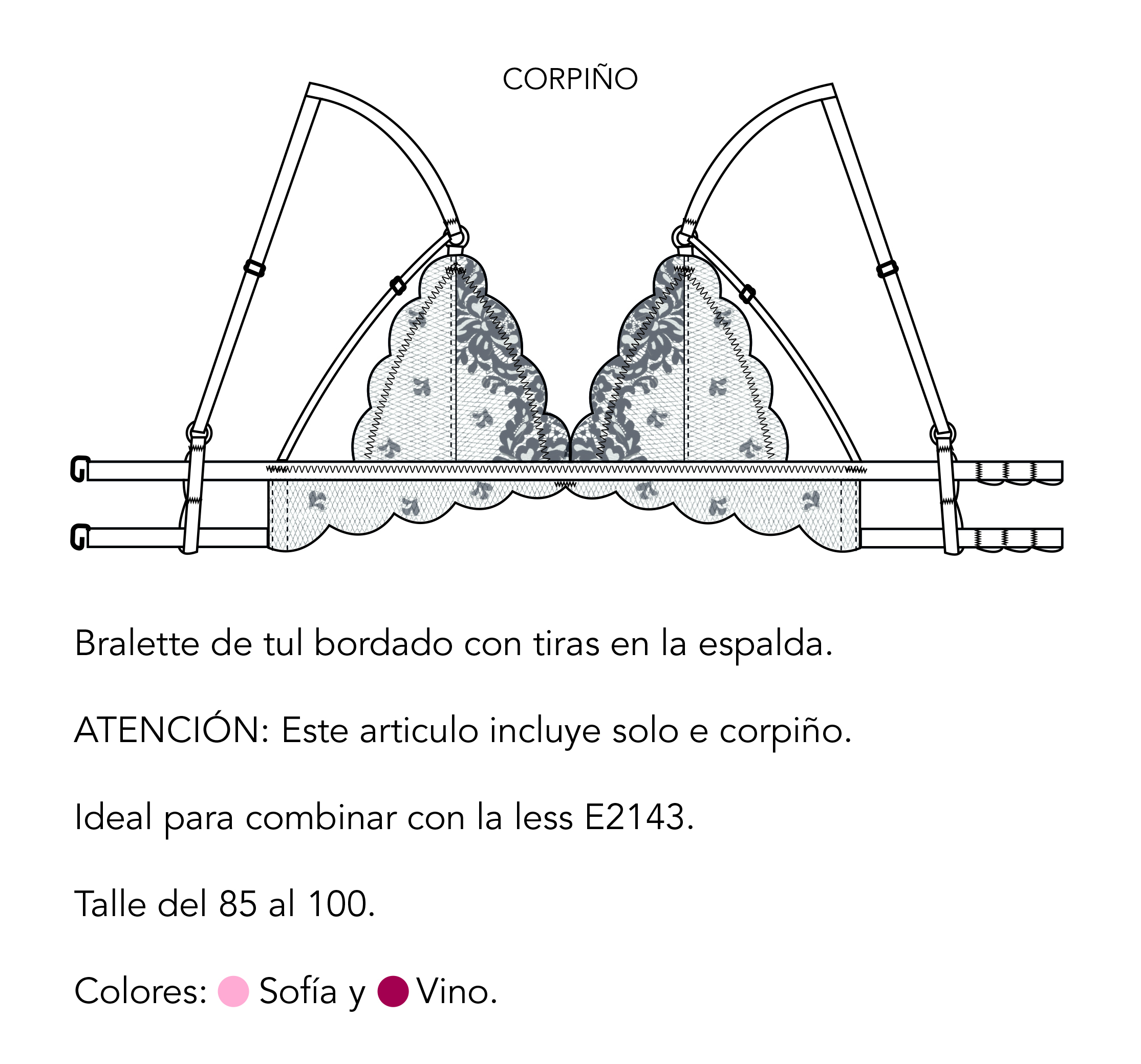 E2043 Corpiño - Comprar en Andressa Lingerie