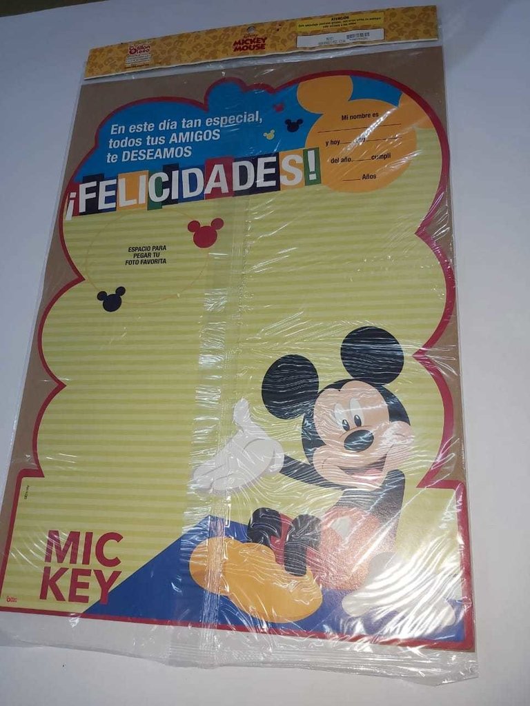 Cartel de "BIENVENIDOS " de Mickey - Namilu Cotillon