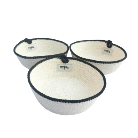 Contenedor Trío Lena Negro - Comprar en Mofla Design