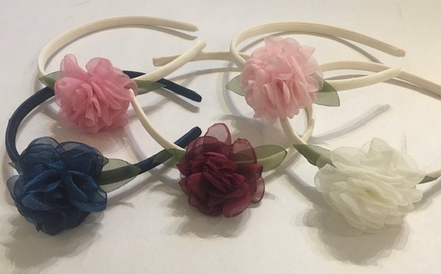 VINCHA FLOR DE GASA - Comprar en El Nido