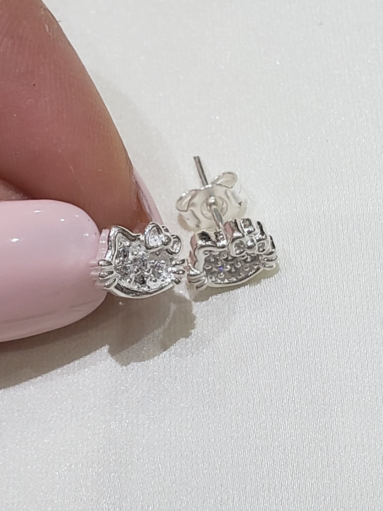 Aros plata hello kitty - Comprar en Joyas Maia