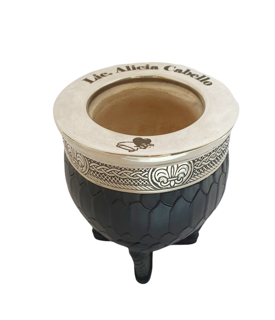 Mate imperial grabado a láser con bombilla