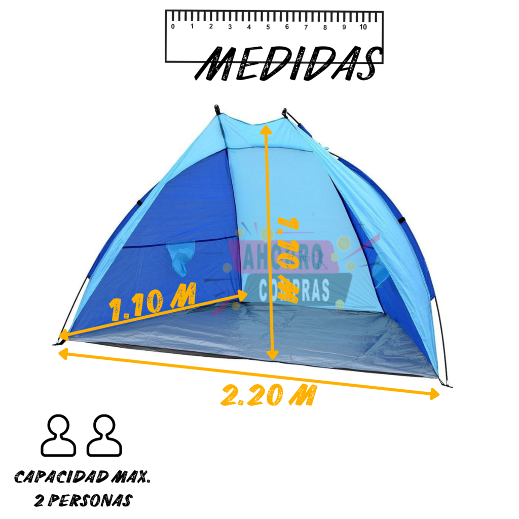 CARPA DE PLAYA - MEDIO IGLU - Comprar en Ahorro Compras