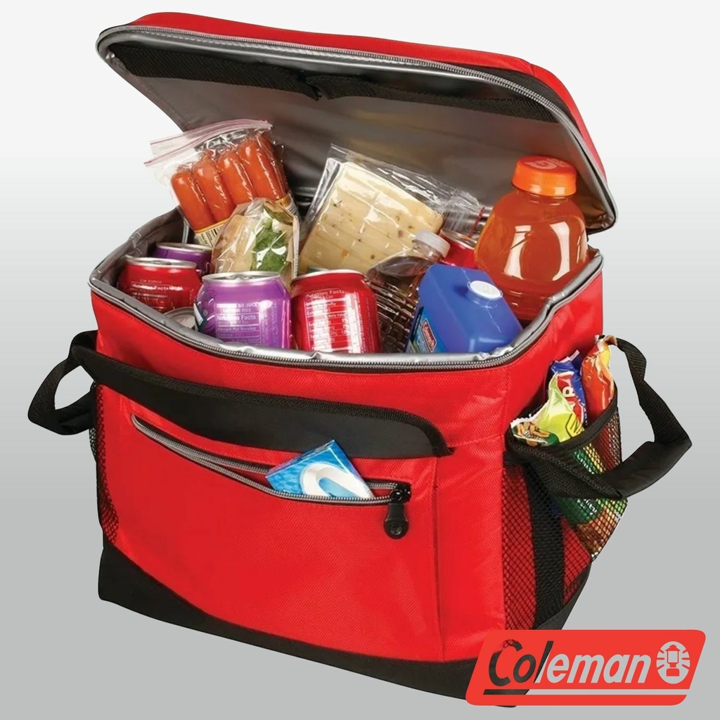 BOLSO TERMICO COLEMAN COLLAPSIBLE FULL DAY RED 40 LATAS
