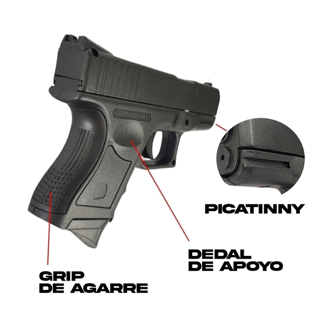 PISTOLA CYMA GLOCK 43 MINI P698 - Bici Pesca Ventura