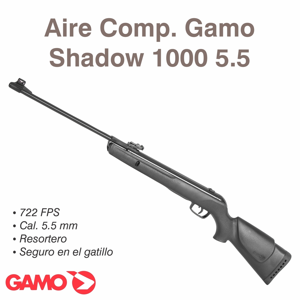AIRE COMP. GAMO SHADOW 1000 5.5MM RESORTERO